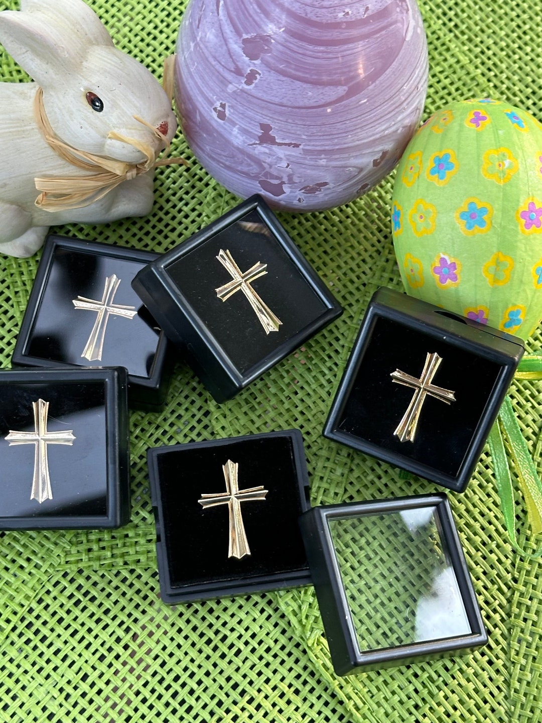 Cross Gold Plated Christian Cross Lapel Pins Cross. Brooch Gift Set 5 ...