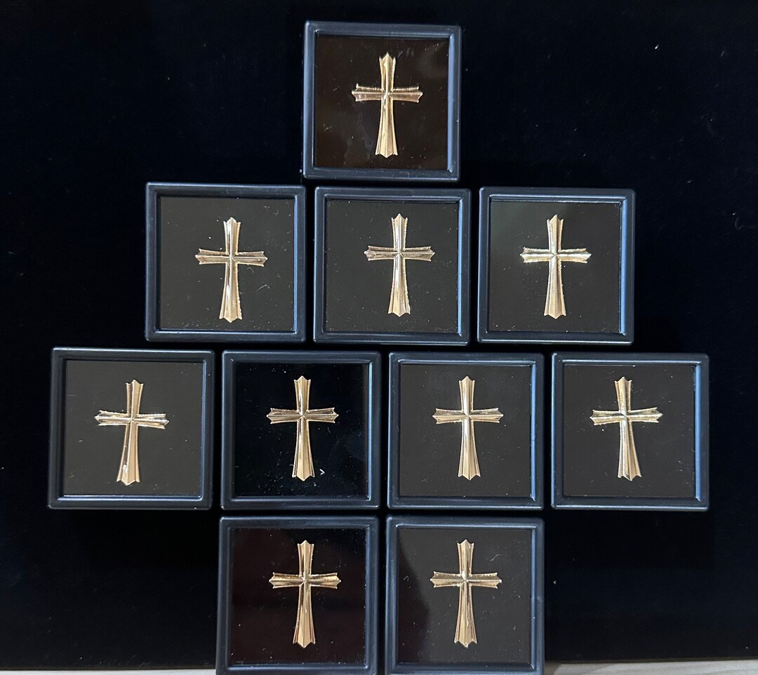 24K Gold Plated Cross Lapel Pin Bundle of 10, for Every Occasion ...