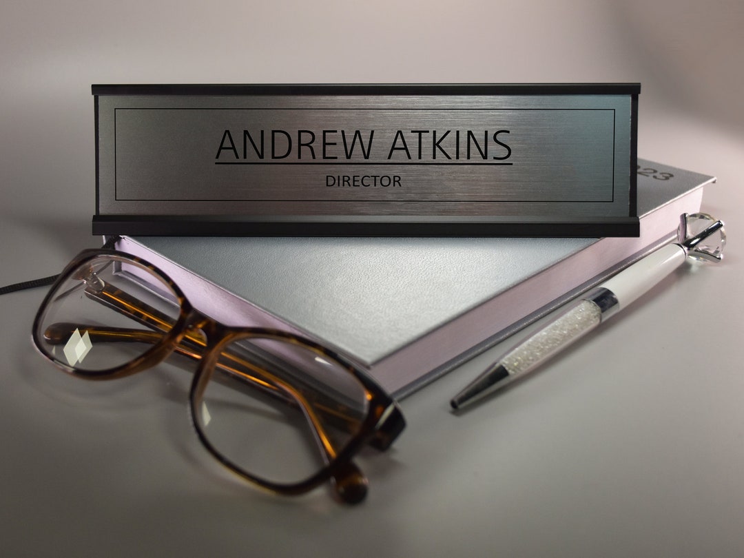 Personalised Professional Desk Plaque Desk Plate Desk Sign Home Office ...