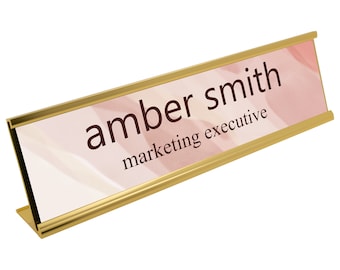 Desk Title Plaque - Etsy