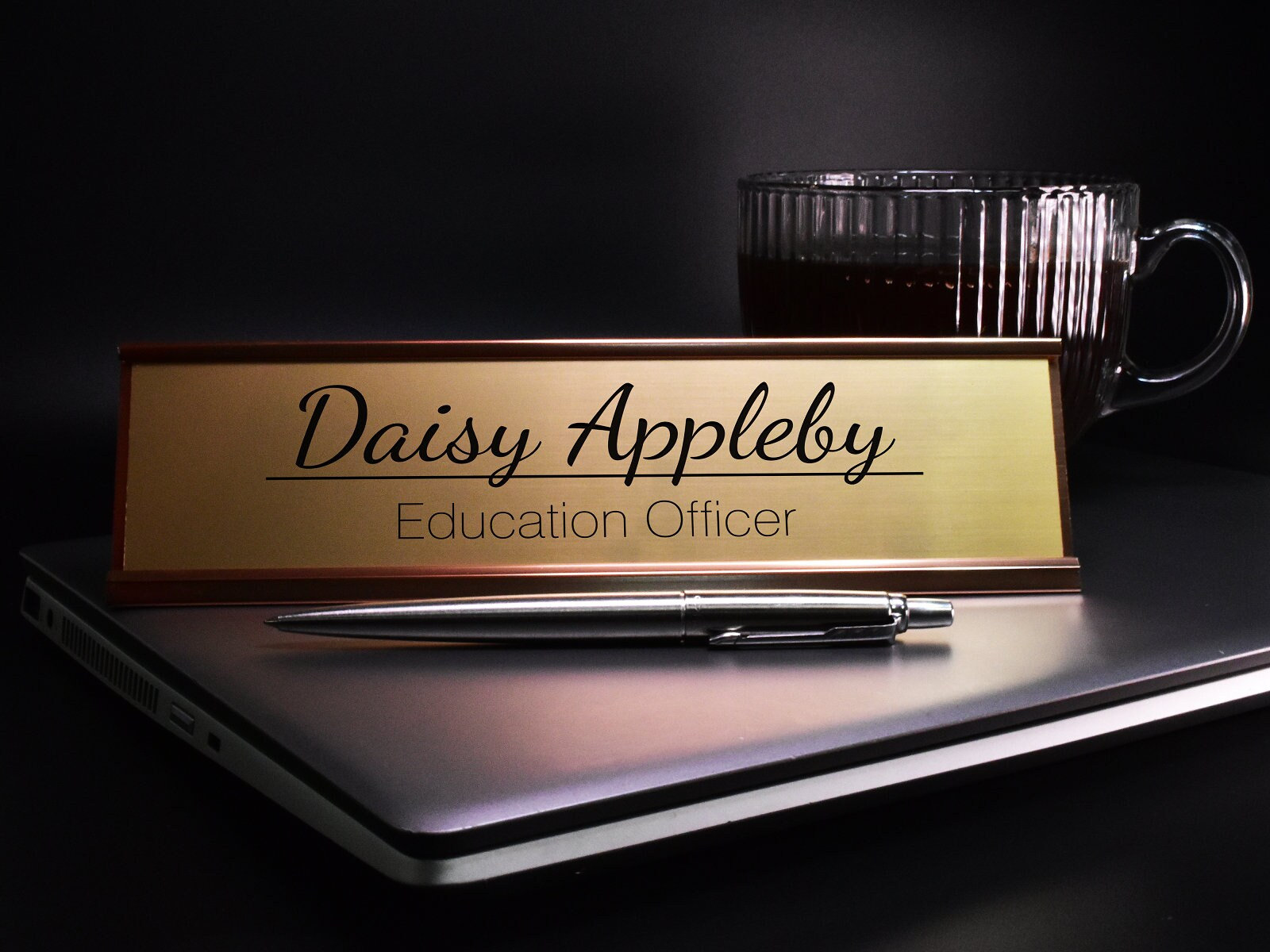 Personalised Professional Desk Plaque Desk Plate Desk Sign Home Office ...