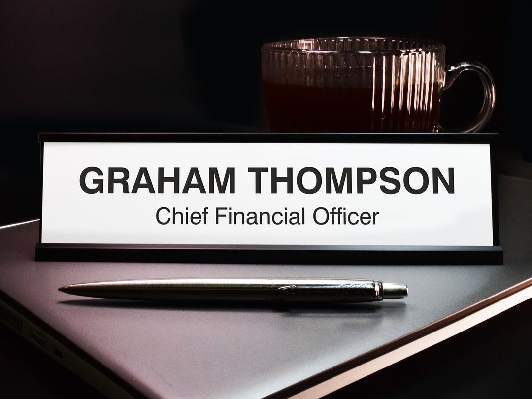 Personalized Professional Desk Plaque Plate Desk Sign Home Office Work ...