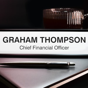 Personalized Professional Desk Plaque Plate Desk Sign Home Office Work ...