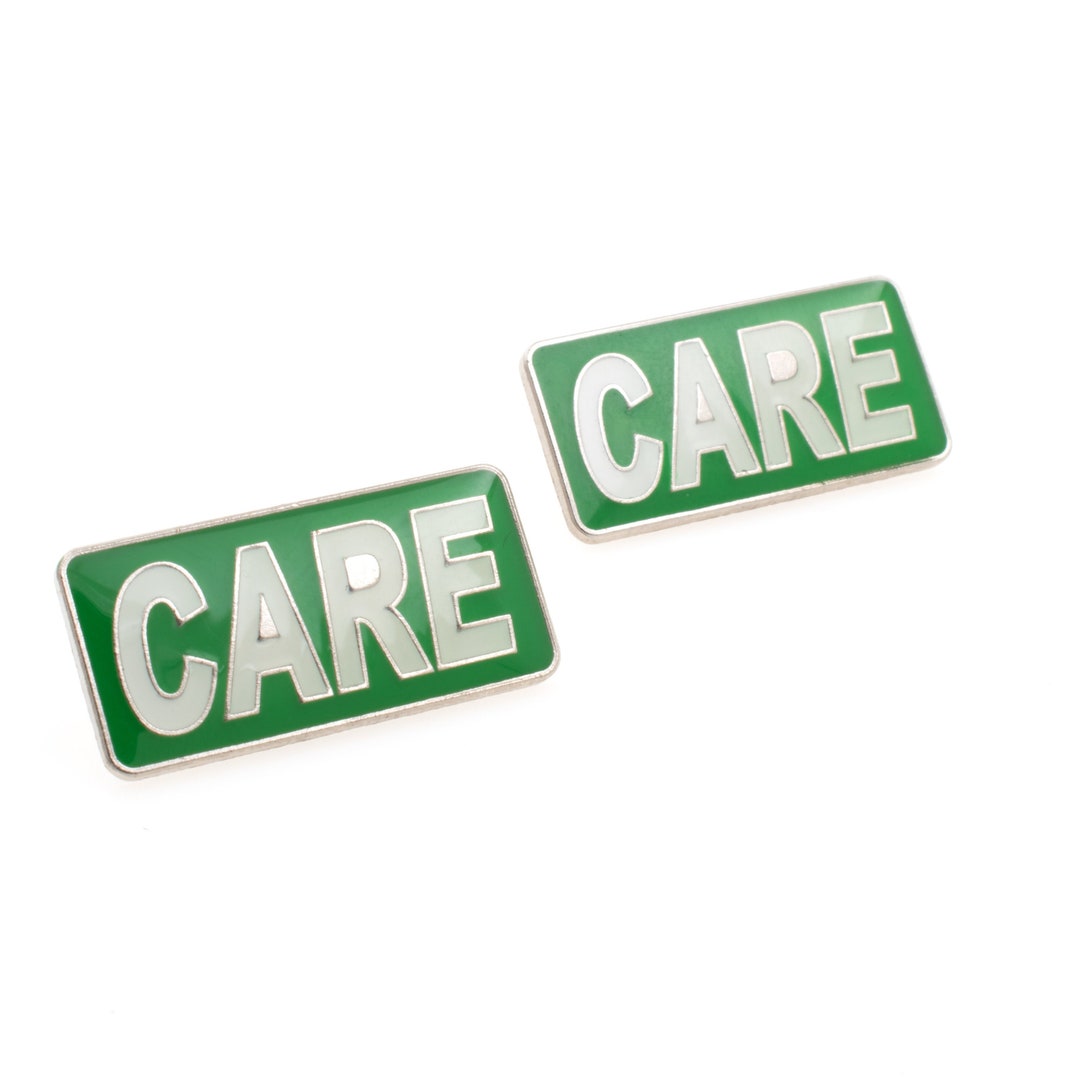 NHS Green Care Enamel Lapel Pin Badge (set of 2) - Etsy