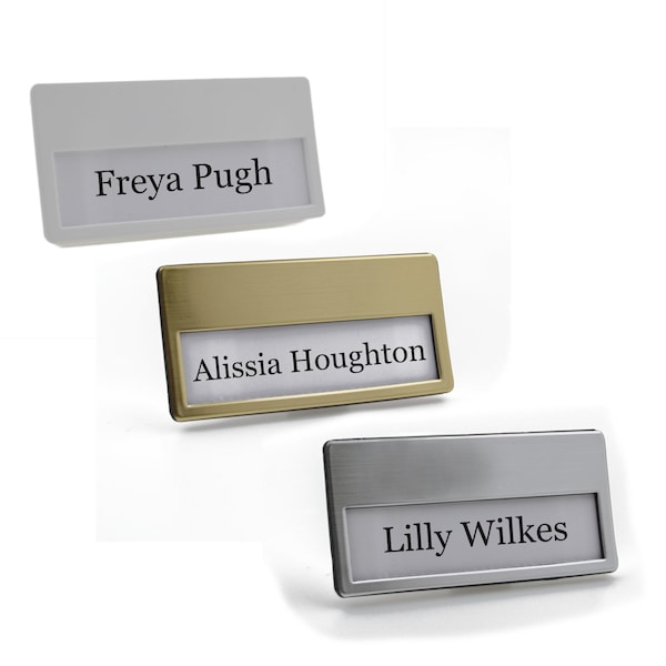 Reusable Employee Name Badges - Etsy