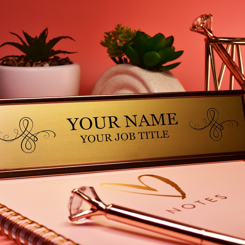 Desk Plaque - Etsy