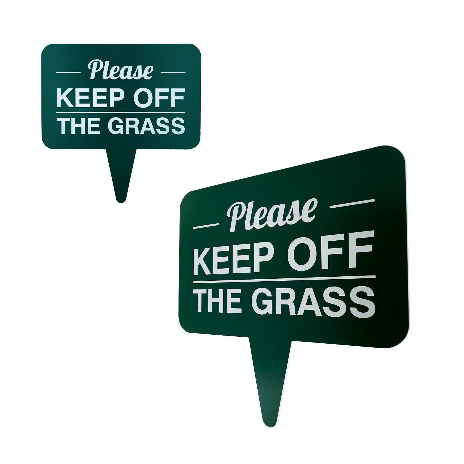 Please Keep off the Grass Sign Plaque Green Garden Rigid | Etsy Canada