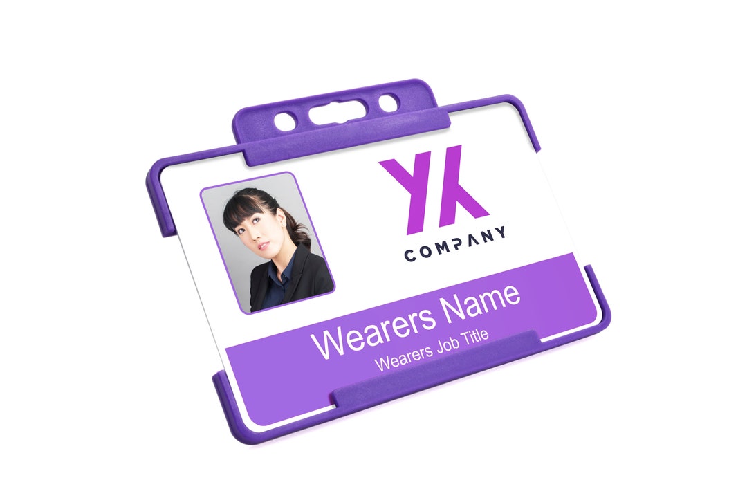 Badgemaster Your Logo Personalised Business Professional Photo ID With ...