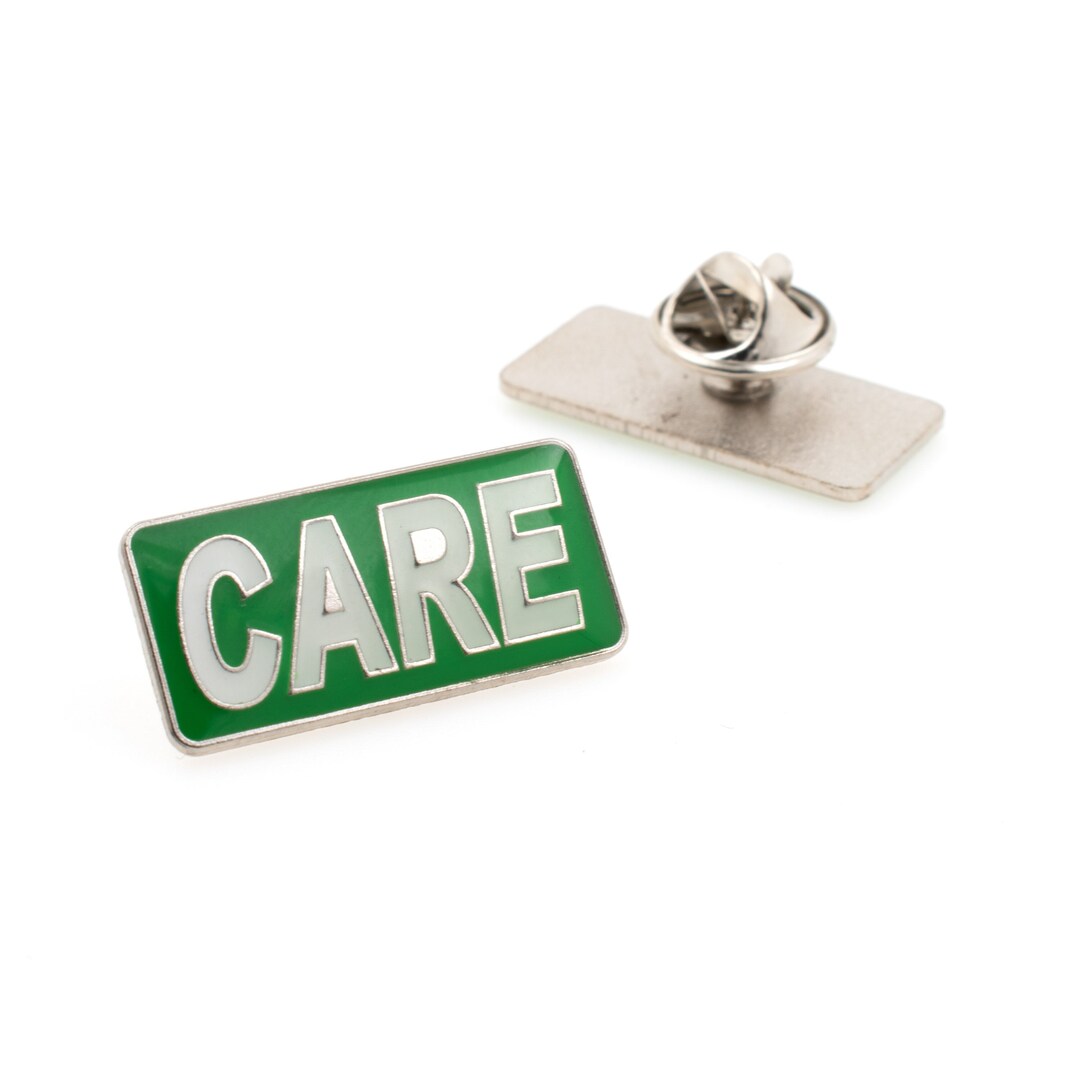 NHS Green Care Enamel Lapel Pin Badge Nurse Doctor Healthcare Assistant ...