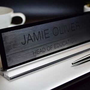 Personalised Free Standing Desk Name Plaque Desk Name Plate Desk Name ...