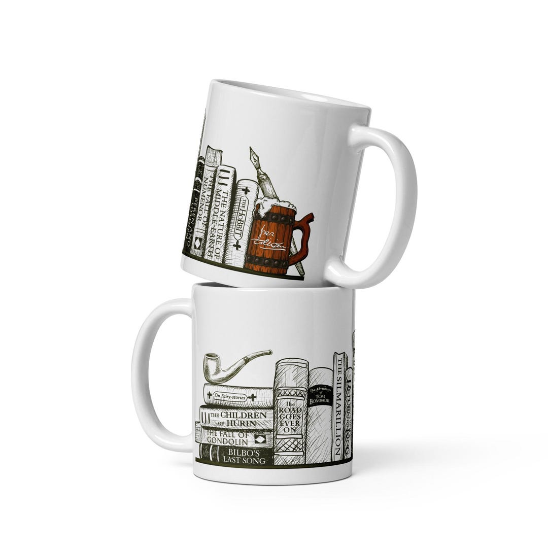 J. R. R. Tolkien Books: White Glossy Coffee/tea Mug - Etsy