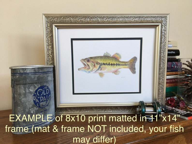 Sunfish Print From Original Watercolor Hand-embellished by - Etsy