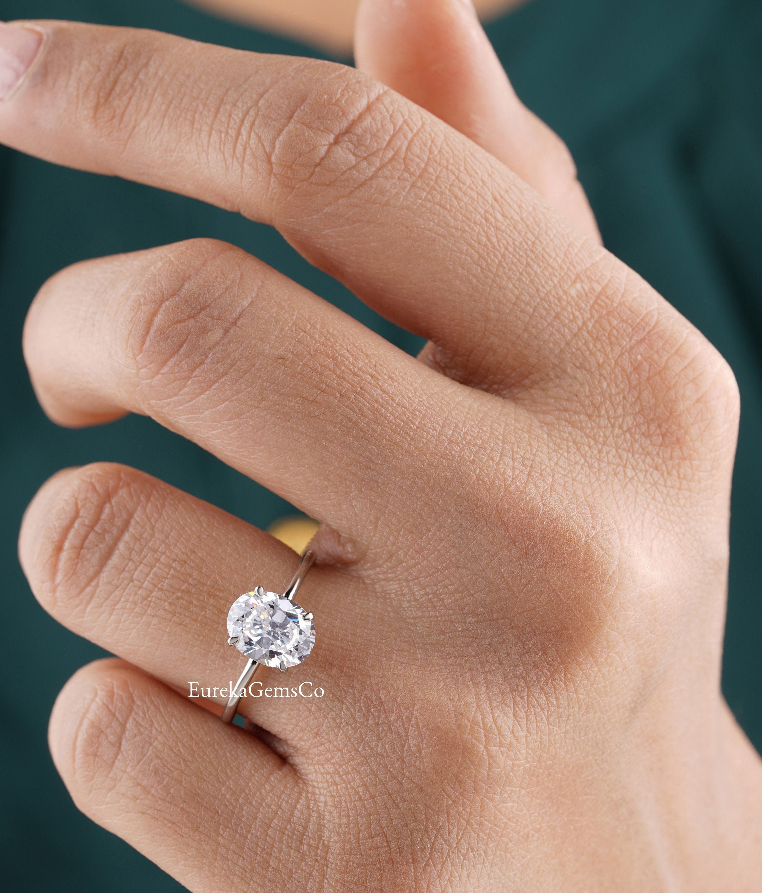 Yellow Gold Oval Engagement Ring