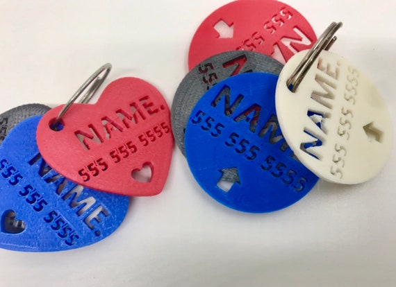 3D PRINTED Pet ID Tags | Etsy