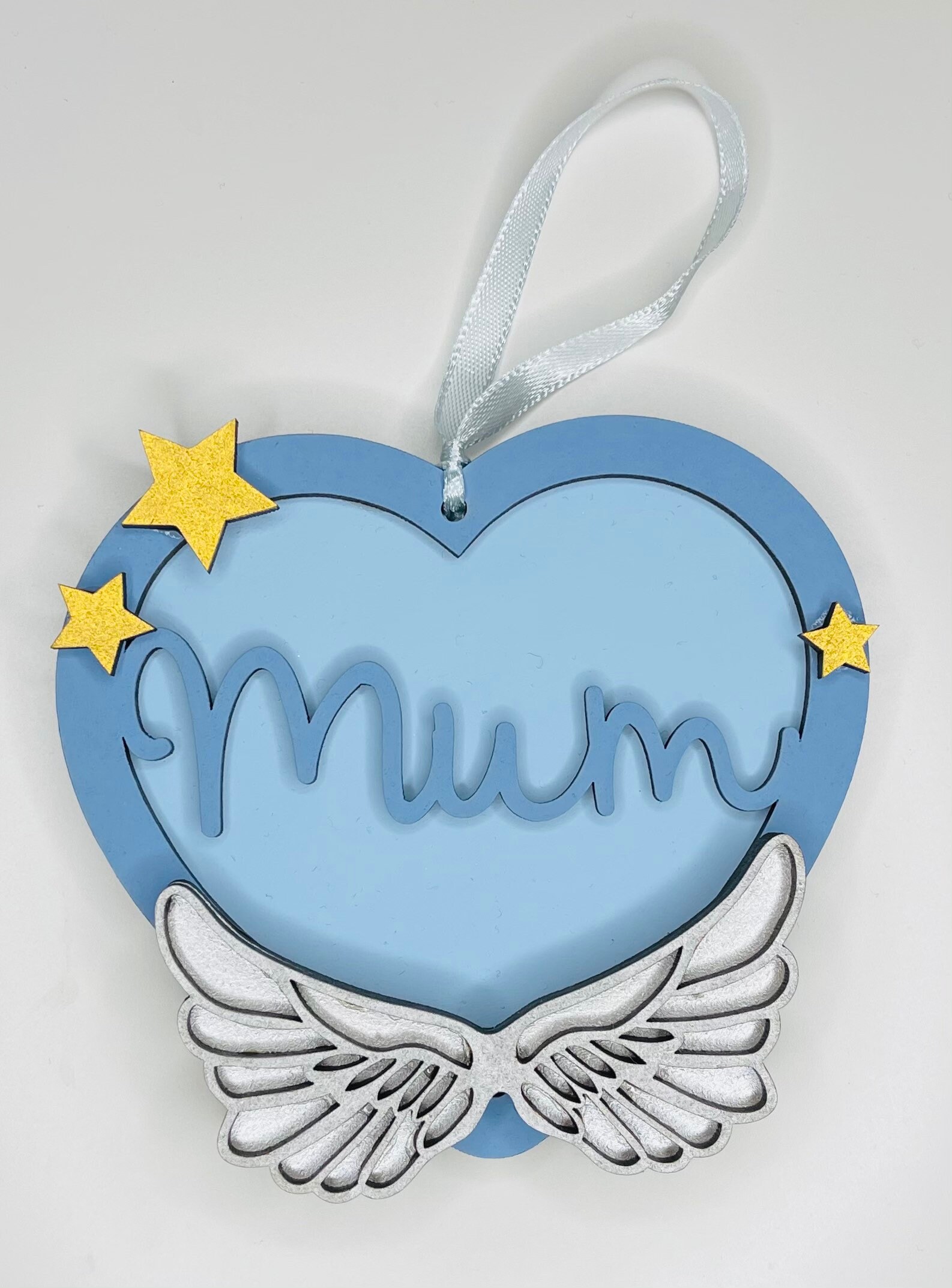 Hand Painted Plaque Mum wings | Etsy