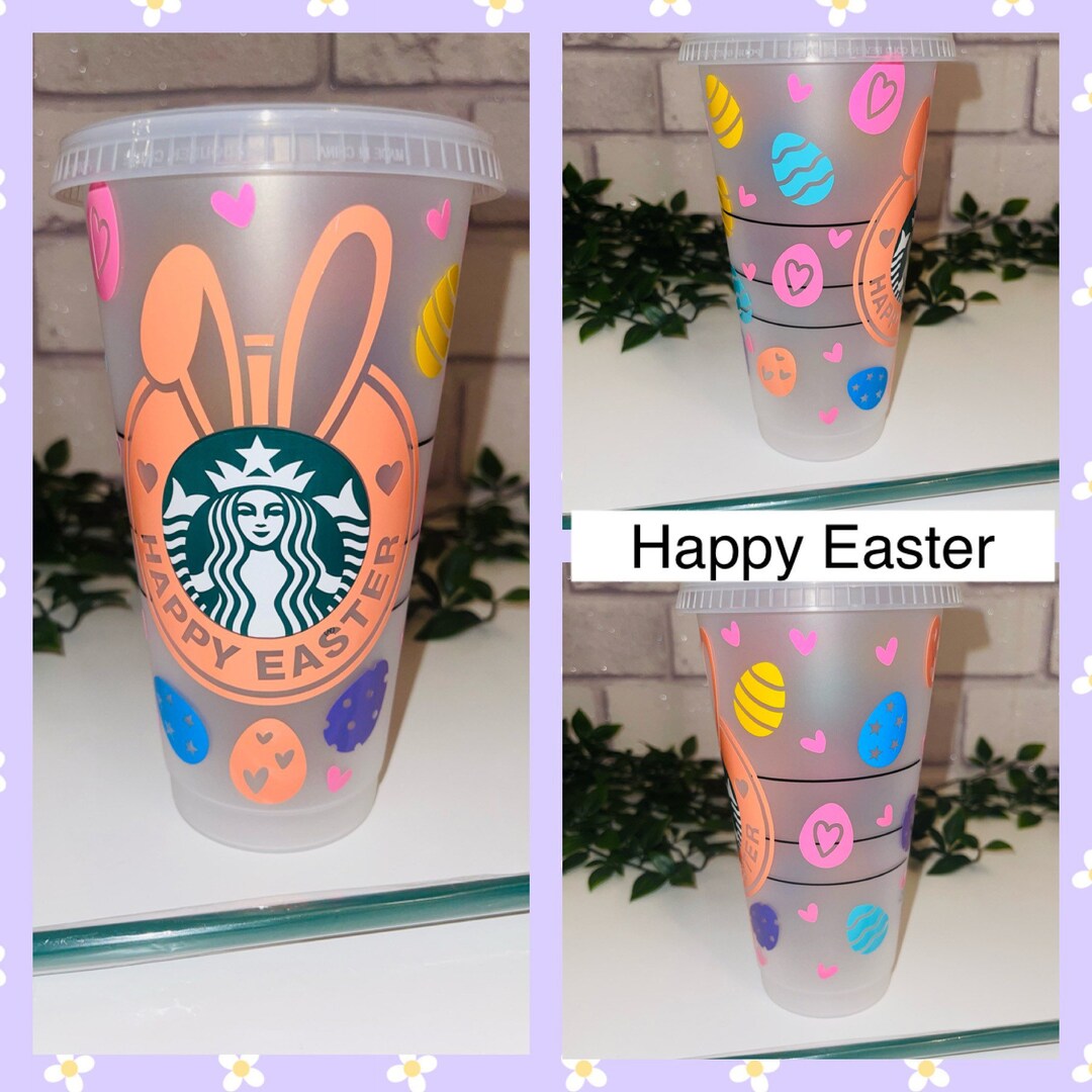 Happy Easter Starbucks Cold Cup - Etsy