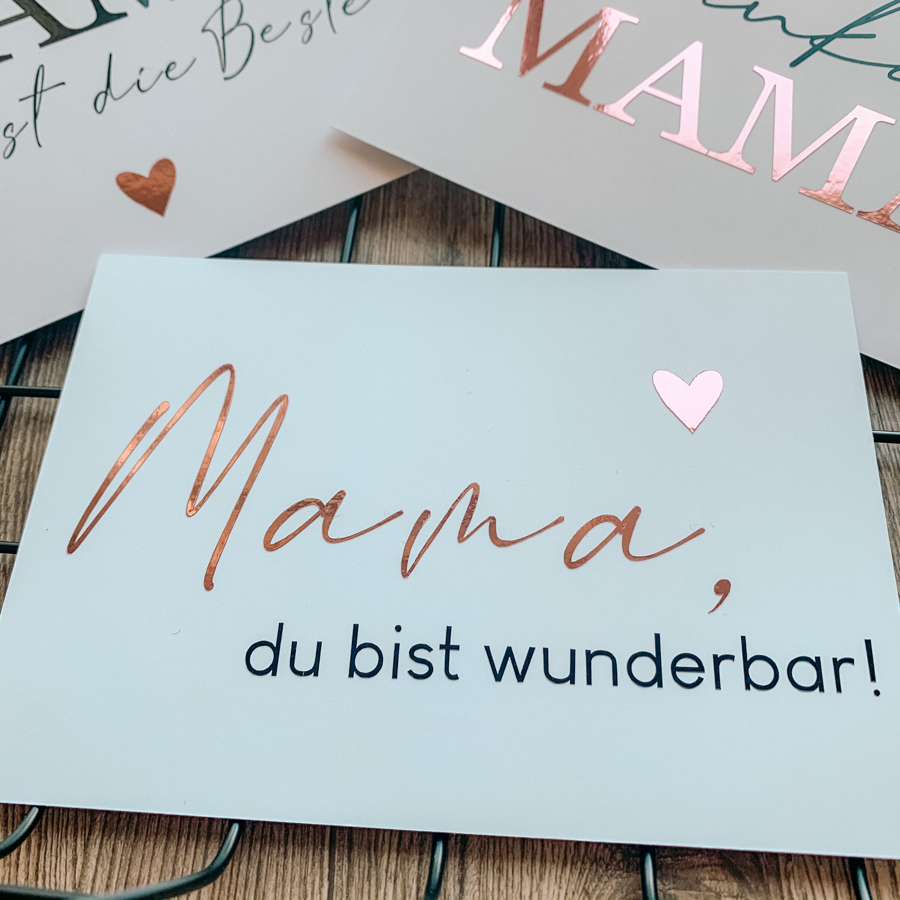 KARTE mit Spruch Mama Muttertag Postkarte | Etsy