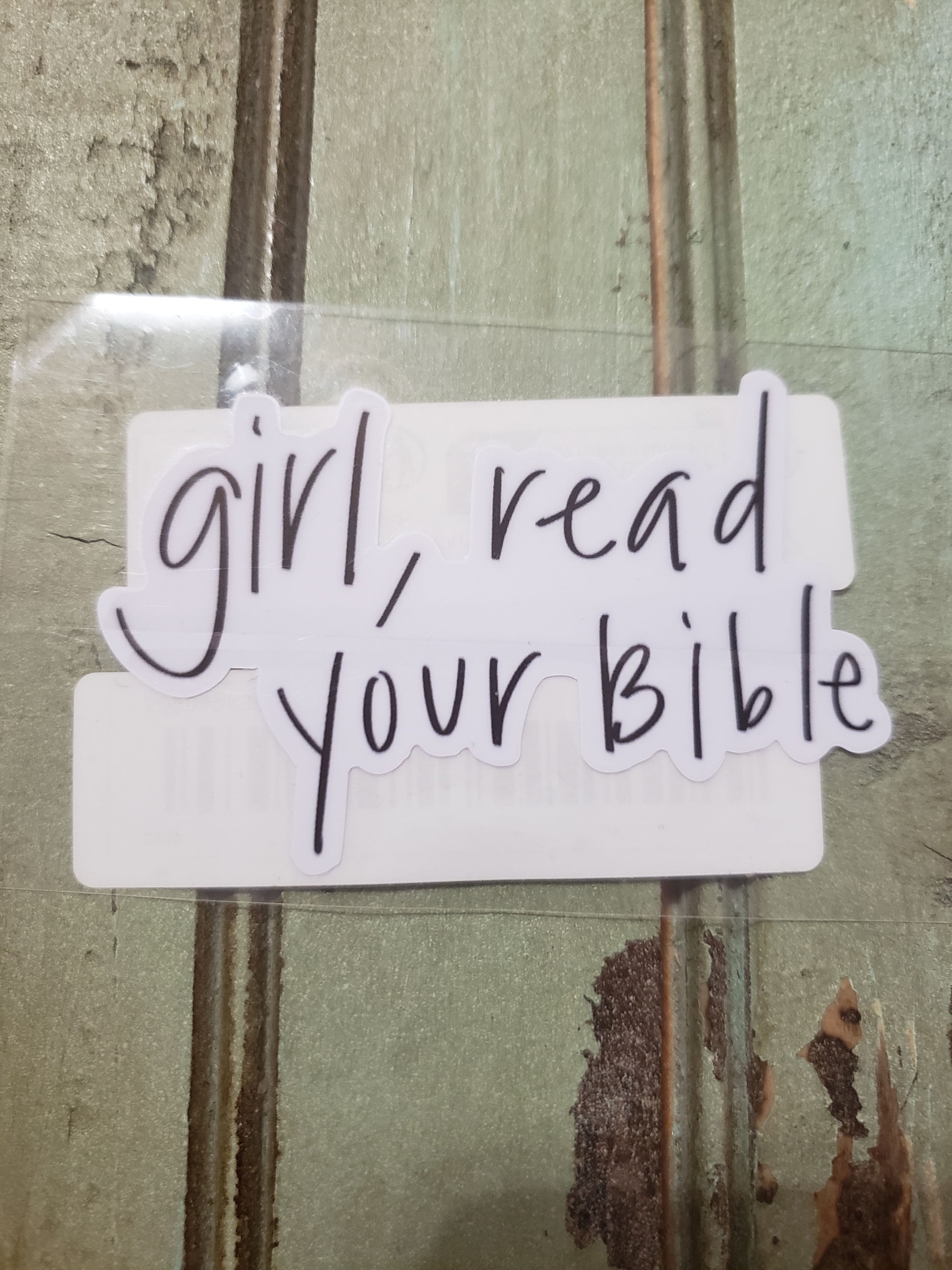 Girl Read Your Bible Sticker*christian Sticker*church Girl - Etsy