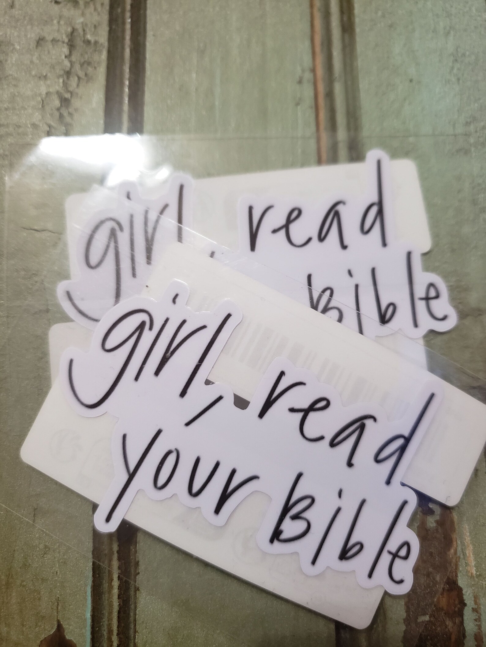 Girl Read Your Bible Sticker*christian Sticker*church Girl - Etsy