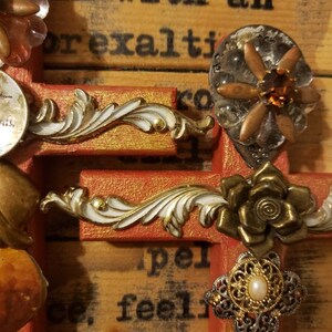 Upcycled Wood Cross, Mixed Media Religious Art (8x4.5 In) - Etsy