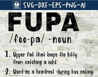 Fupa Word Svg - Etsy