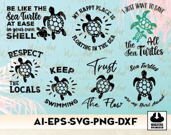 Sea Turtle Svg - Etsy