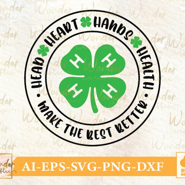 4 H Life Svg - Etsy Australia