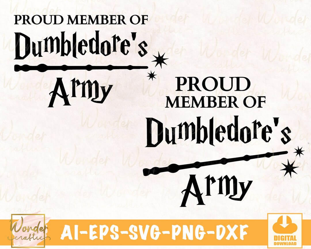 Proud Member of Dumbledore's Army Svg Png Albus - Etsy Australia
