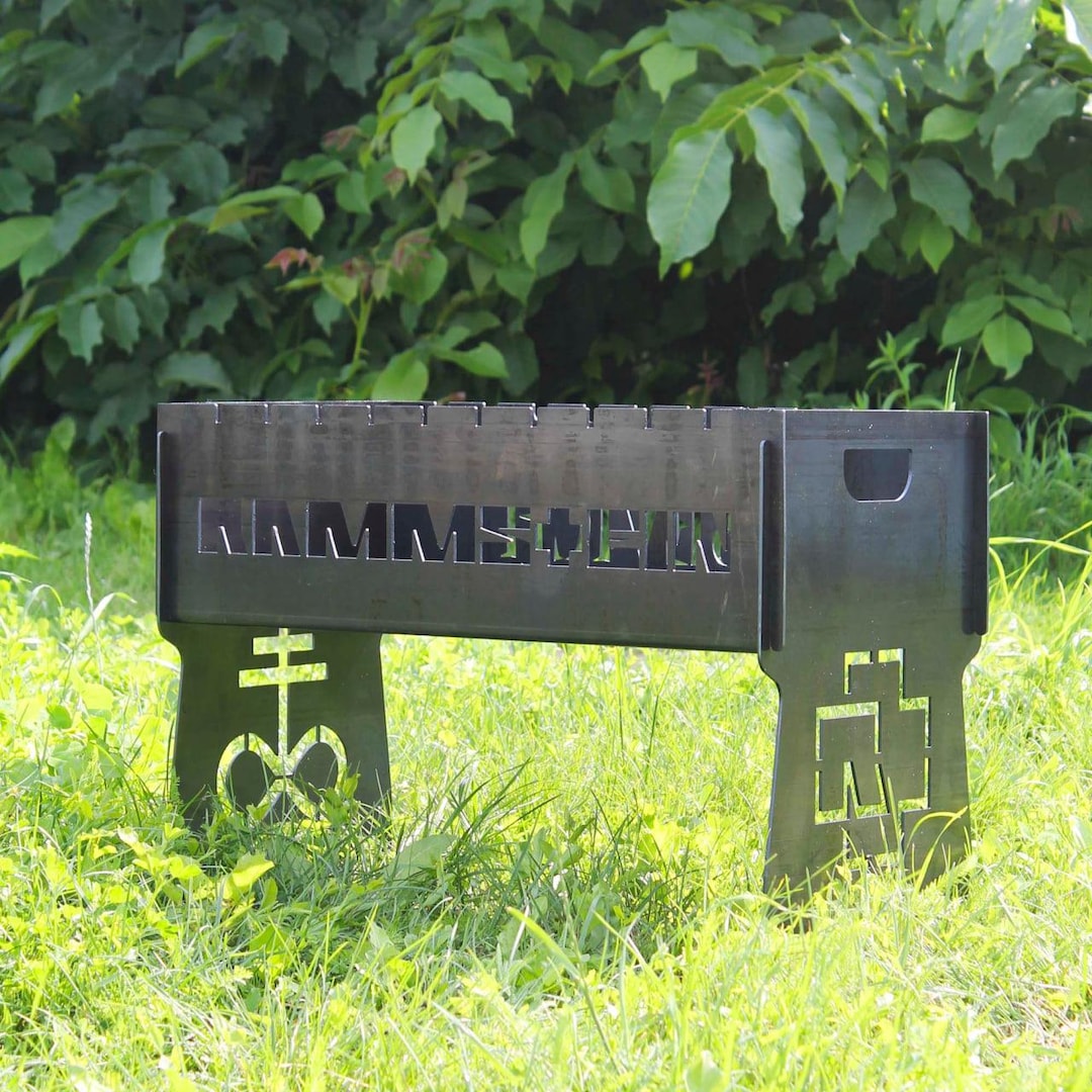 Custom Barbecue Grill 3mm Steel, Heavy Duty Charcoal BBQ, Personalized ...