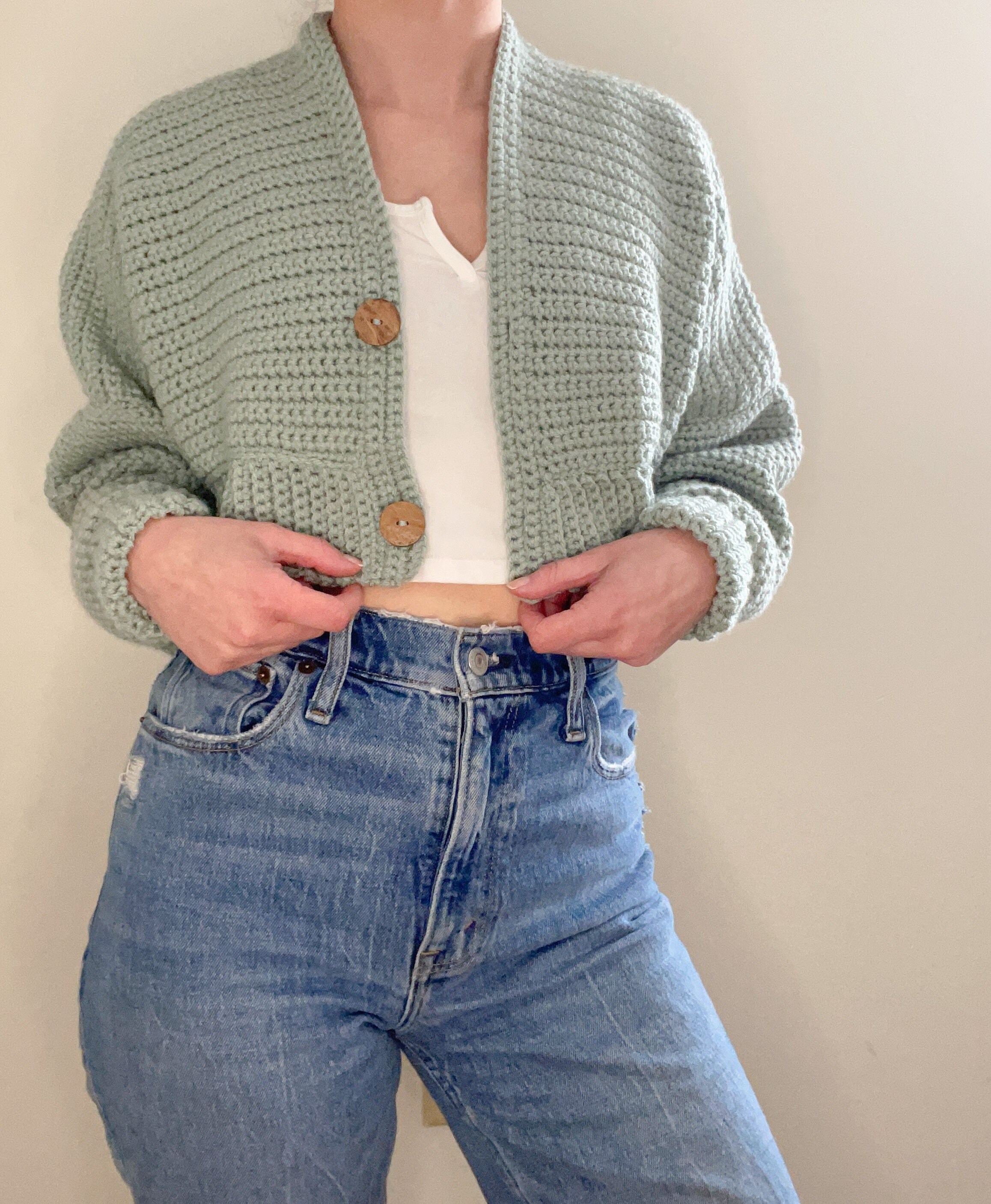 Cropped Cardigan Pattern | Crochet Pattern | Cardigan Pattern | Crochet ...
