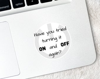Power Button Decal - Etsy