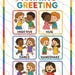 Morning Greet Choice Chart Poster for Preschool - Etsy