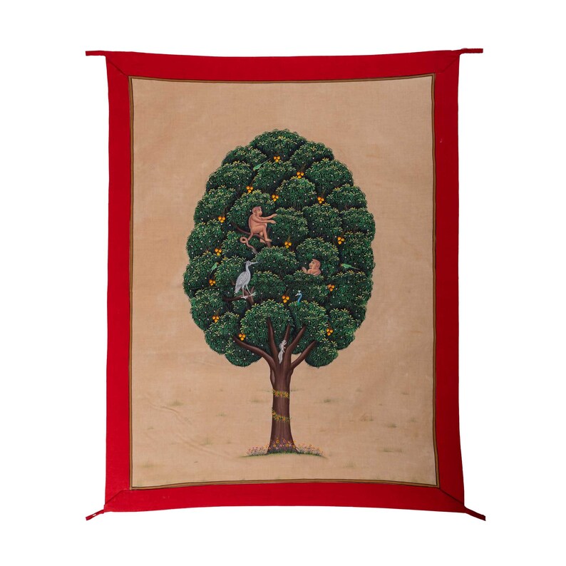Pichwai Painting, Hand Painted Pichwai Painting, Pichwai Forest ...