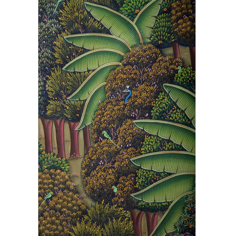 Pichwai Painting, Hand Painted Pichwai Painting, Pichwai Forest ...