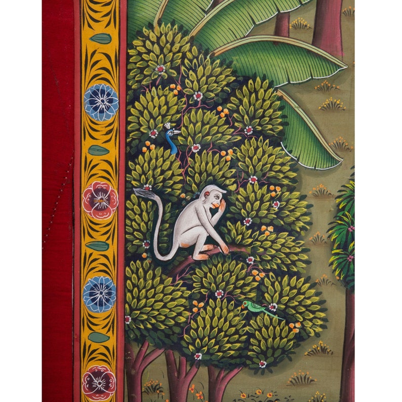 Pichwai Painting, Hand Painted Pichwai Painting, Pichwai Forest ...