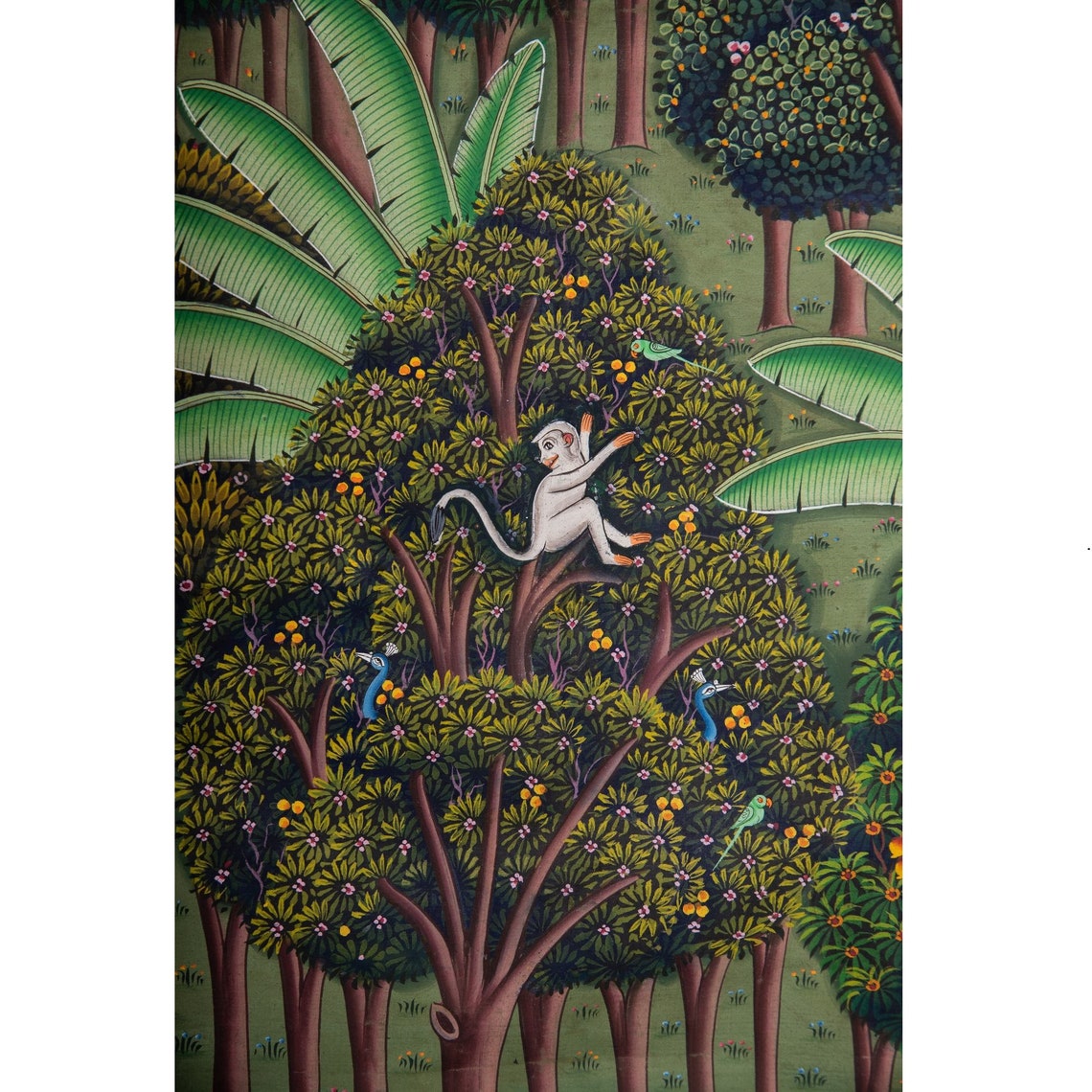 Pichwai Painting, Hand Painted Pichwai Painting, Pichwai Forest ...