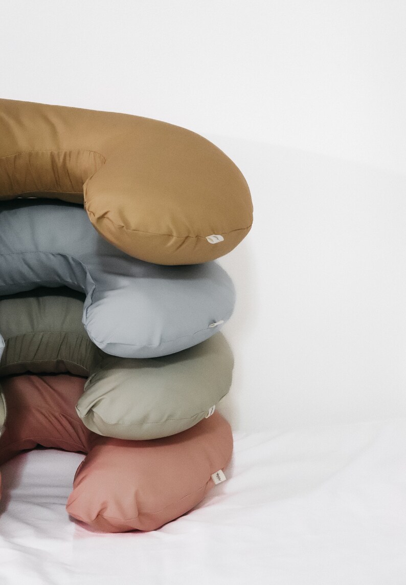 Wipeable Pink Nursing Pillow Slip Cover for Breastfeeding Mom - Water ...