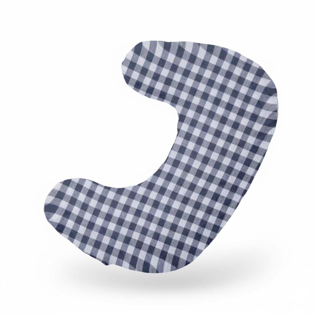 Beige Gingham Nursing Pillow Cover Breastfeeding Pillow Cover for Baby ...