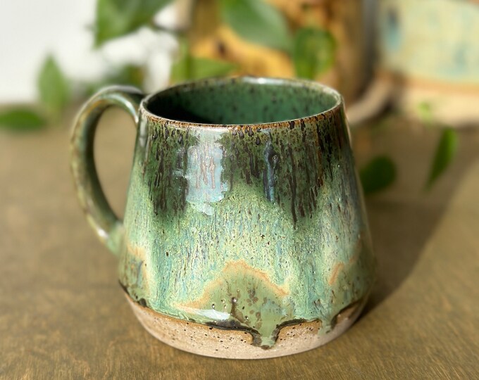 Green Drippy Mug *second* - Etsy