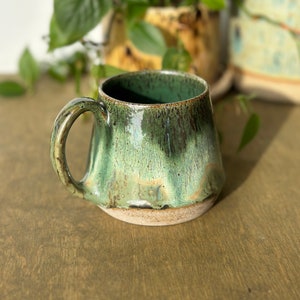 Green Drippy Mug second - Etsy