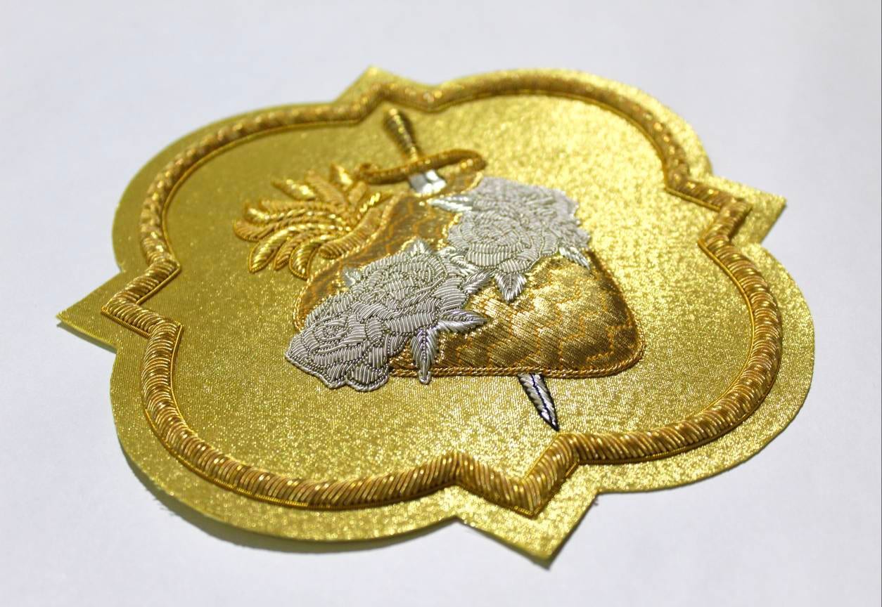 New Immaculate Heart mary Applique for Catholic Vestment - Etsy