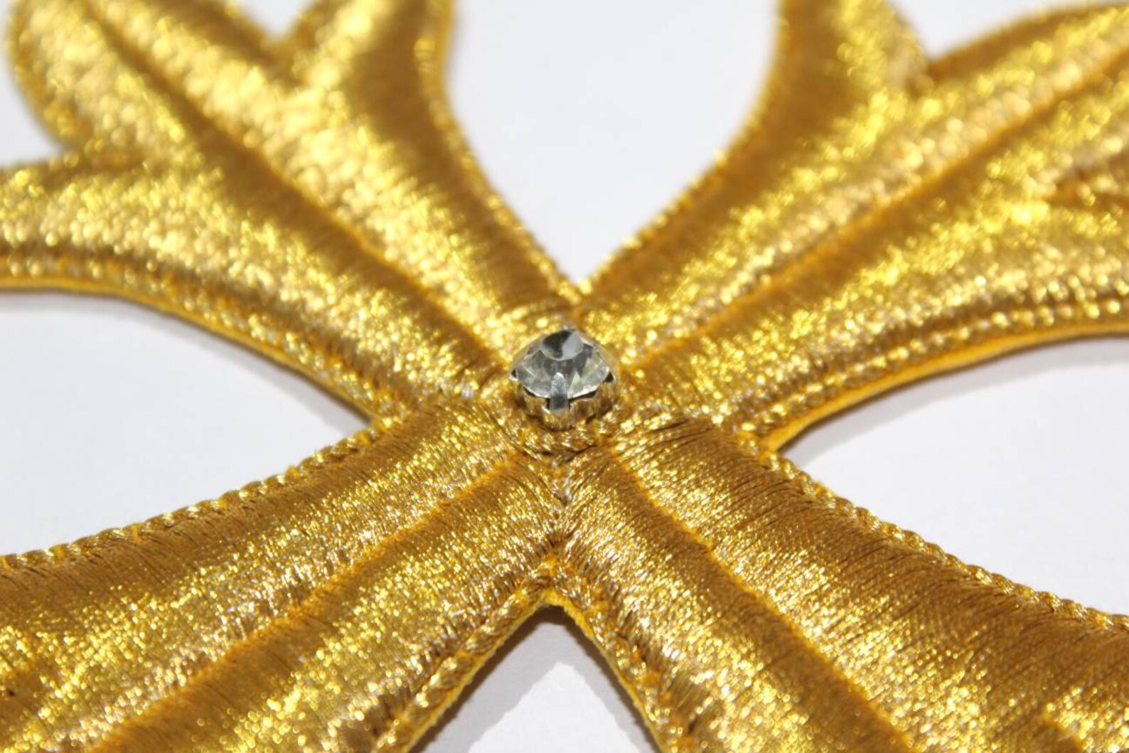 New Liturgical Hand Embroidered Gold Holy Cross Applique for - Etsy
