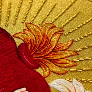 Chaste Heart of St. Joseph, Hand Embroidered Crest / Applique ...