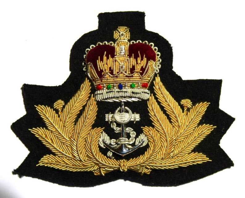 Royal Navy Officer Cap Badge for British Military | Etsy