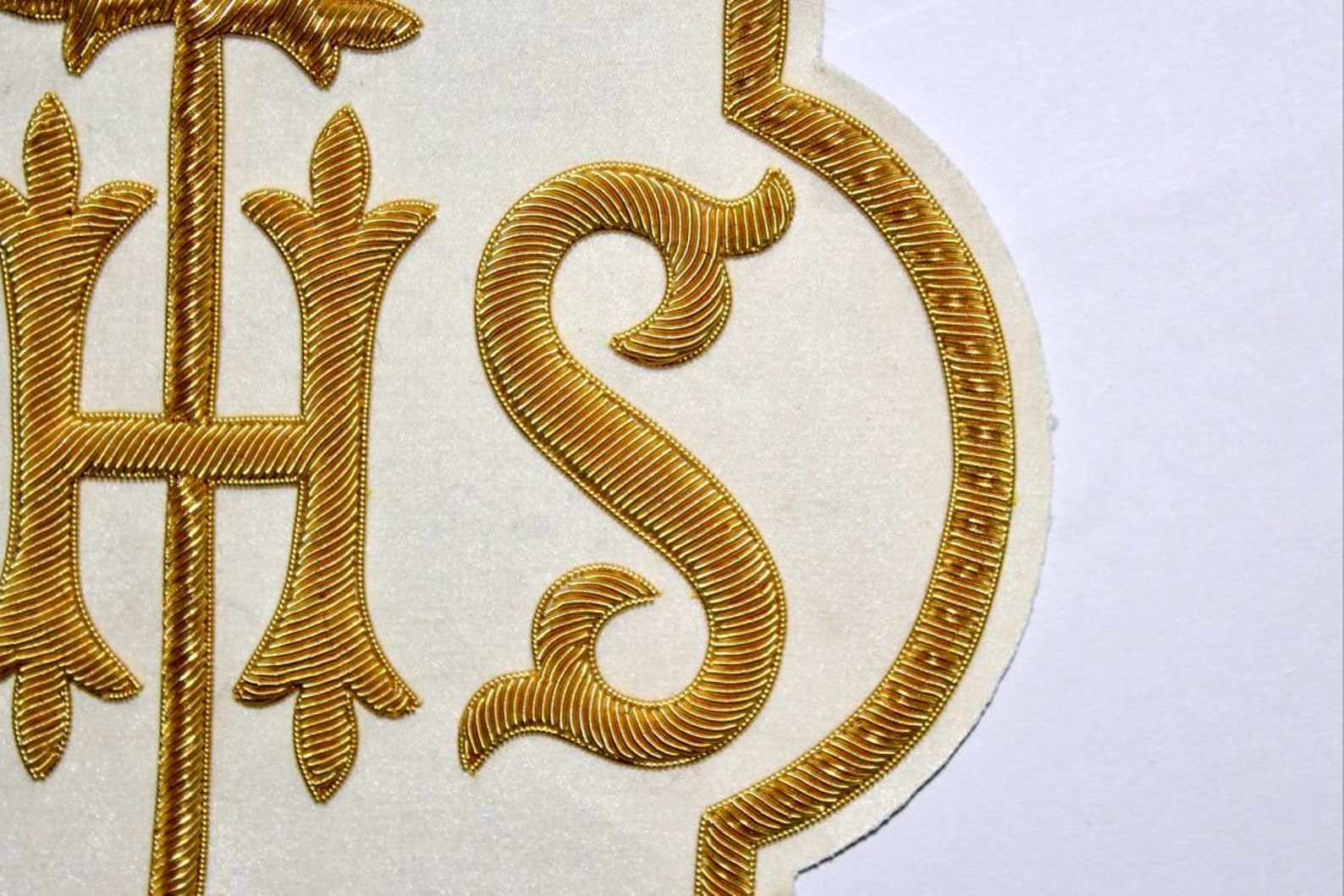 Liturgical Church Emblem IHS Hand-embroidered Sewn on | Etsy