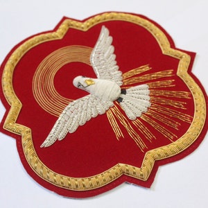 Holy Spirit - Liturgical Church Emblem Dove Hand-embroidered Sew on for ...