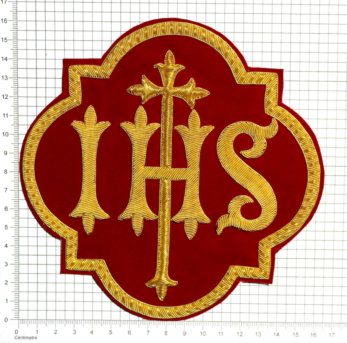 Liturgical Church Emblem IHS Hand-embroidered Sewn on - Etsy