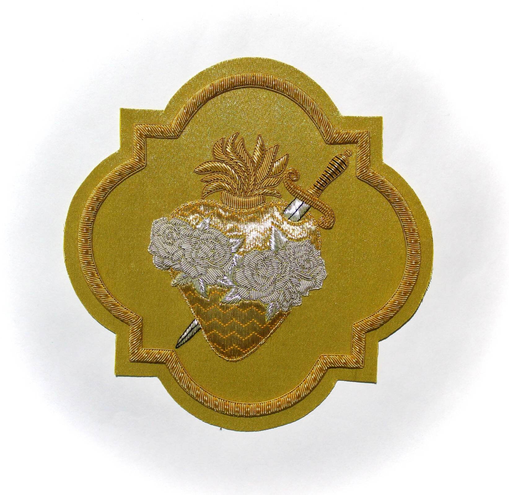 New Immaculate Heart mary Applique for Catholic Vestment - Etsy