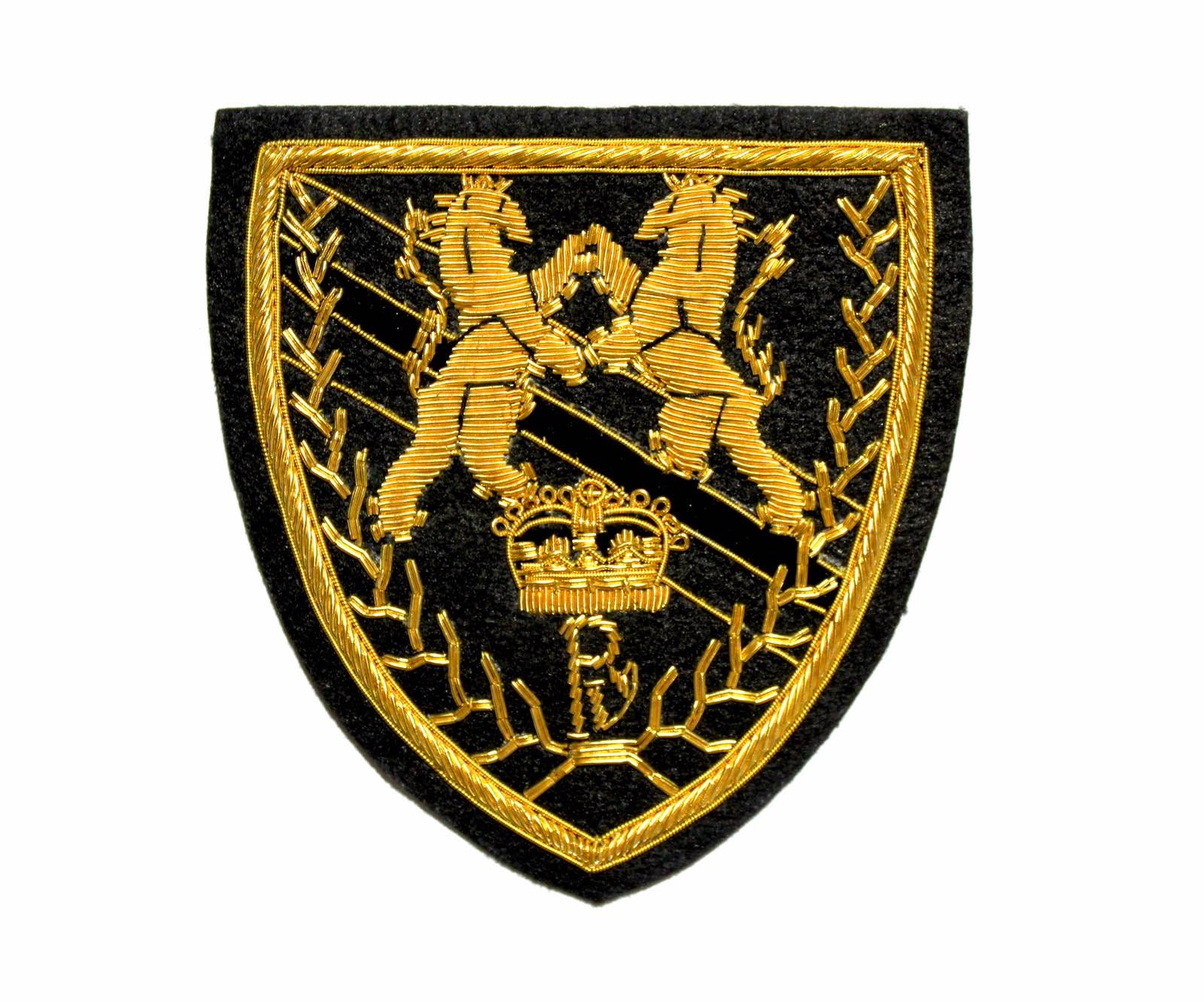 Rv Sheild Fashion Patch Hand Embroidered Sewn on Black Felt - Etsy