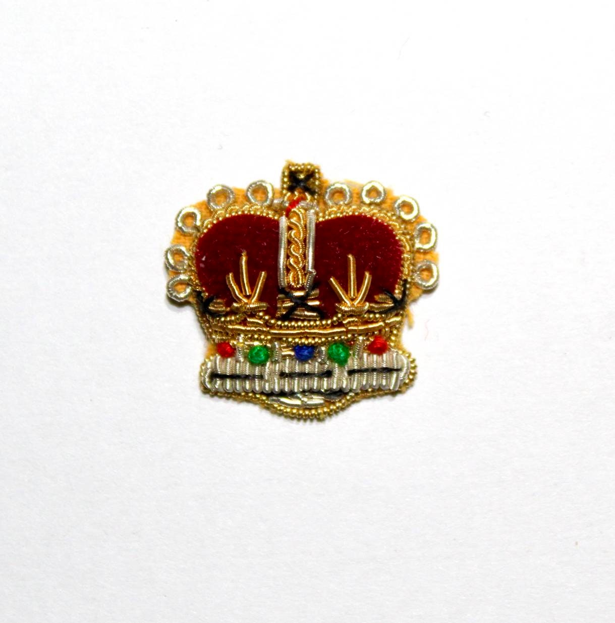3/4 British Army Rank Crowns, Hand Embroidered With Gold and Silver ...